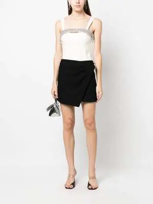 Simkhai Crystal-embellished Corset Top - White