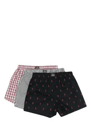Polo Ralph Lauren Logo-patch Cotton Boxers - Black