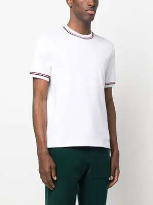 Thom Browne Logo-patch Crew Neck T-shirt
