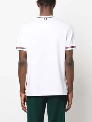 Thom Browne Logo-patch Crew Neck T-shirt