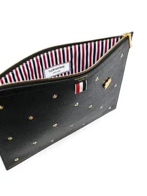 Thom Browne Pebble Grain Leather Document Holder