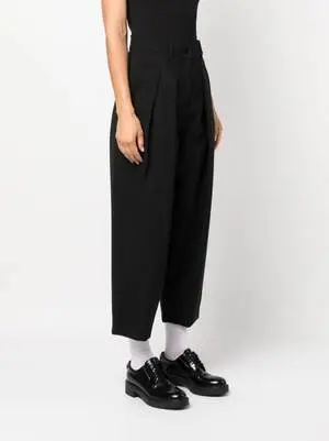 Kenzo Pleat-detail Cropped Trousers