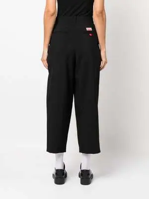 Kenzo Pleat-detail Cropped Trousers