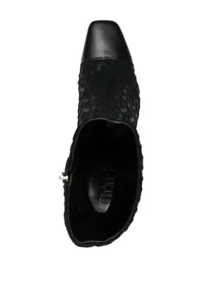 Gcds 75mm Monogram-pattern Ankle Boots
