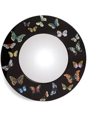 FORNASETTI Farfalle Hand-painted Mirror - Black