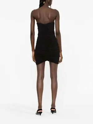 Magda Butrym Floral-appliqué Ruched Minidress