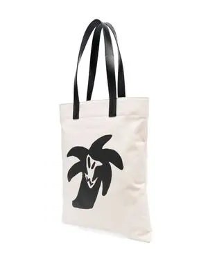 Palm Angels Logo-print Canvas Tote Bag