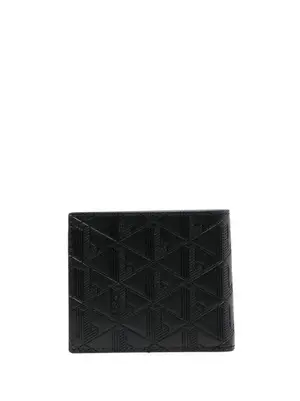 Lacoste Logo-plaque Leather Wallet - Black