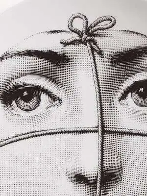 FORNASETTI Tema E Variazioni Porcelain Plate