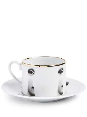 FORNASETTI Variazioni Serratura Tea Cup - White