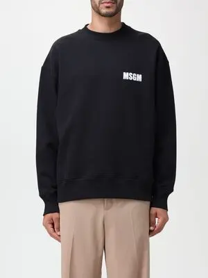 MSGM Cotton Logo Sweatshirt - Black