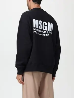 MSGM Cotton Logo Sweatshirt - Black