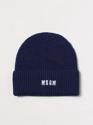 MSGM MSGM Wool-Blend Beanie Blue