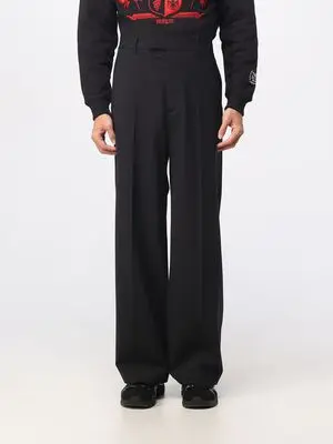 MSGM Virgin Wool Stretch Trousers - Black