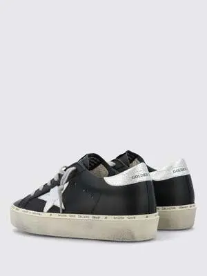 GOLDEN GOOSE Hi Star Distressed Leather Platform Sneakers