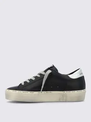 GOLDEN GOOSE Hi Star Distressed Leather Platform Sneakers