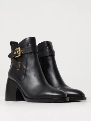See By Chloé Averi Ankle Boots In Leather With Buckle