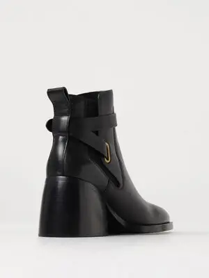 See By Chloé Averi Ankle Boots In Leather With Buckle