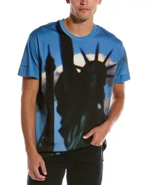 Givenchy Givenchy Statue Of Liberty Oversized T-Shirt - Blue