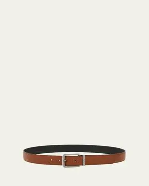 FERRAGAMO Reversible Leather Belt
