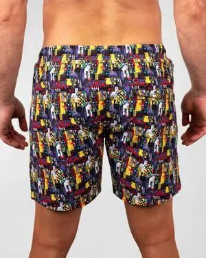MACEOO Apos;s Lion Swim Shorts - Pineapple Multi