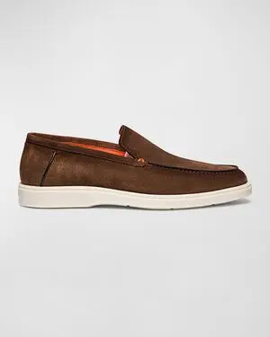 Santoni Santoni Detroit Suede Loafers - Brown