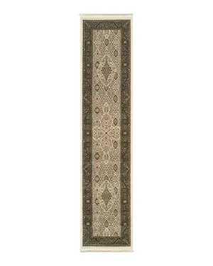 ORIENTAL WEAVERS Masterpiece 1335i Runner Rug, 2'3 X 10 - Ivory/navy