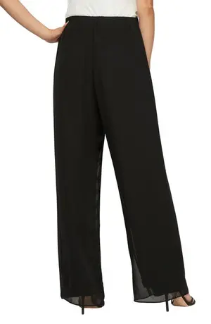Alex Evenings Chiffon Palazzo Pants