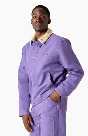 Dickies Fleece Lined Duck Canvas Workwear Jacket