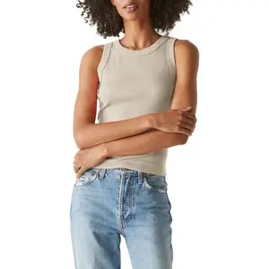 Michael Stars Gina Cotton & Modal Rib Tank - Cement