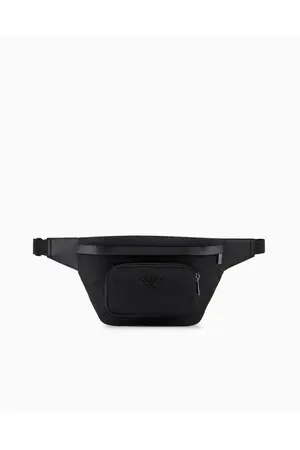 Emporio Armani Recycled-nylon Belt Bag - Black