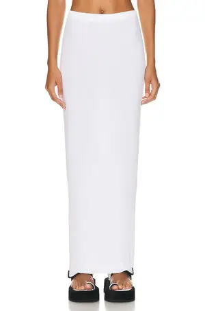 Wardrobe.NYC Layered Tube Skirt - White