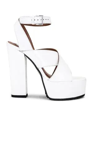 Women's Platform White Sandals