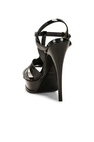 Saint Laurent Tribute Platform Sandal - Nero