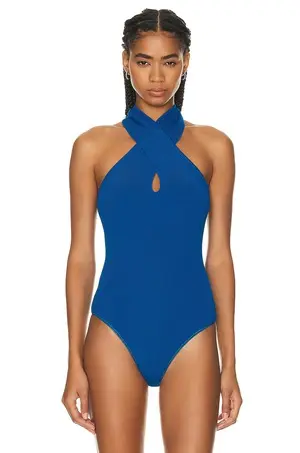 Alaïa Halter Bodysuit Top