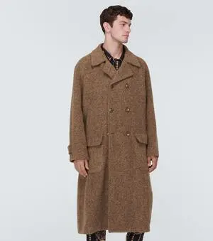 Dolce & Gabbana Double-breasted Alpaca-blend Coat