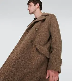 Dolce & Gabbana Double-breasted Alpaca-blend Coat