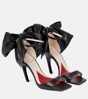 Women's Open Toe Bow Stiletto Sandals