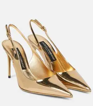 Dolce & Gabbana Leather Slingback Pumps