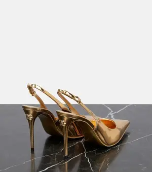 Dolce & Gabbana Leather Slingback Pumps