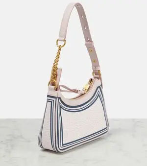 Balmain B-army Canvas Shoulder Bag