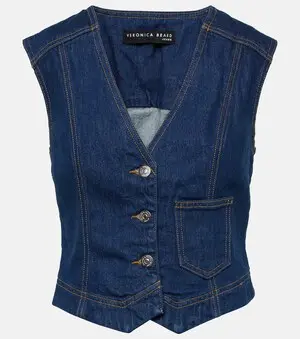 Veronica Beard Denim Vests For Women