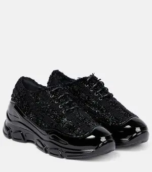 Simone Rocha Embellished Low-top Sneakers - Black