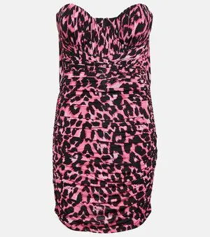 Alex Perry Axton Leopard-print Minidress