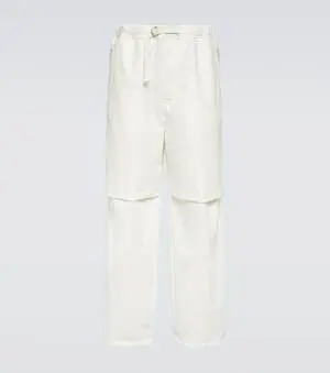 JIL SANDER Cotton Pants - White