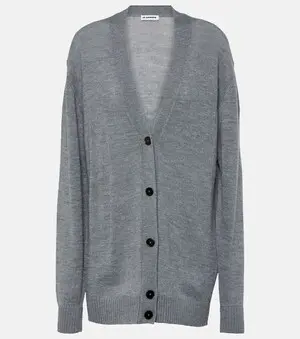 JIL SANDER Wool Cardigan - Grey