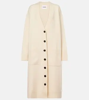 JIL SANDER Jil Sander Wool Cardigan White
