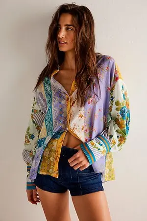 Free People We The Free Flower Patch Top