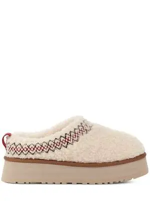 UGG 50mm Tazz Ugg Braid Platform Loafers - Off White