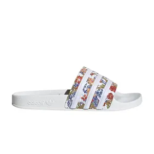 Women's Tropical Print Slides